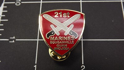 BRAND NEW USMC 21ST REGIMENT Lapel Pin Enamel GUARANTEED FOR LIFE | eBay