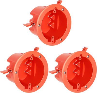 [3 Pack] round Electrical Box,Old Work Junction Box,Ceiling Box,18 ...
