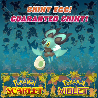 NOIBAT POKEMON SCARLET VIOLET SHINY EGG 6 IV CUSTOM AVAILABLE | eBay