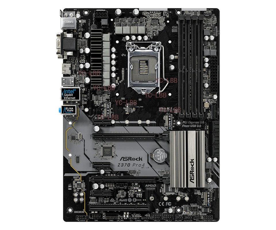 ASRock Z370 Pro4 LGA 1151 Z370 HDMI USB 3.1 2 Ultra M.2 DDR4 ATX ...