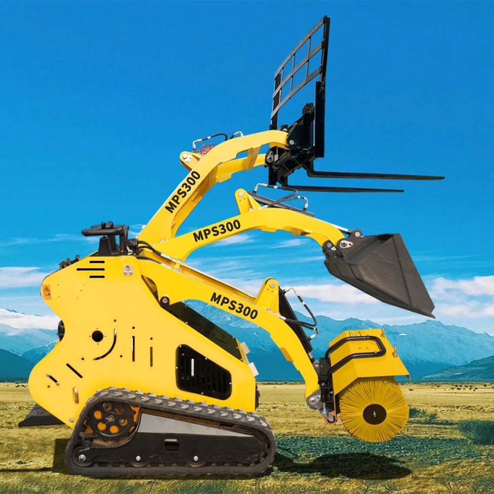 New MACH PRO MP-S300 Mini Skid Steer Loader 12HP EPA Engine+Pallet Fork ...