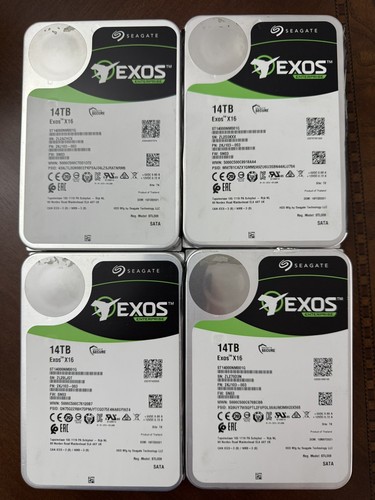 Seagate Exos X16 14TB SATA 6Gb/s Enterprise 3.5" Internal Hard Drive ...