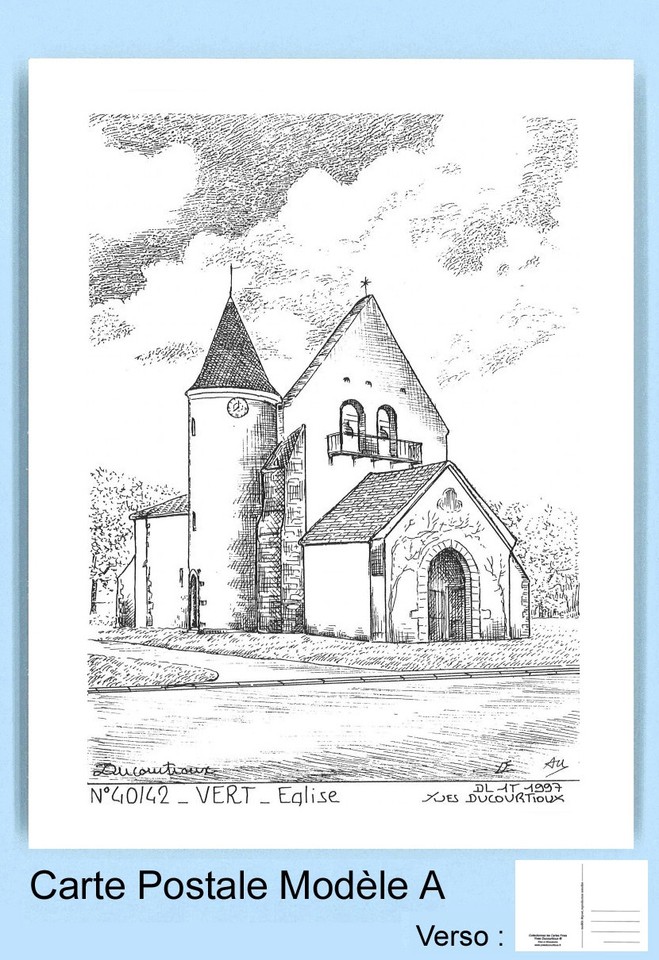 CP A 40142 CARTE POSTALE DESSIN 40 VERT | eBay