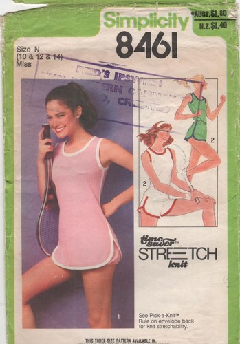 Simplicity 8461 Misses 4Dress Bloomers Top Shorts Stretch Knit Size 10-14 | eBay