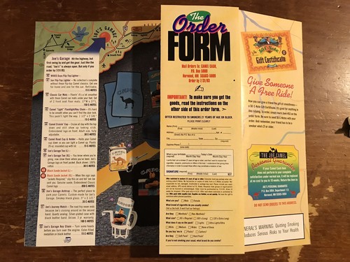 Camel Cash Catalog Volume Three, RJRTC Cigarettes, 1992, C-Notes ...