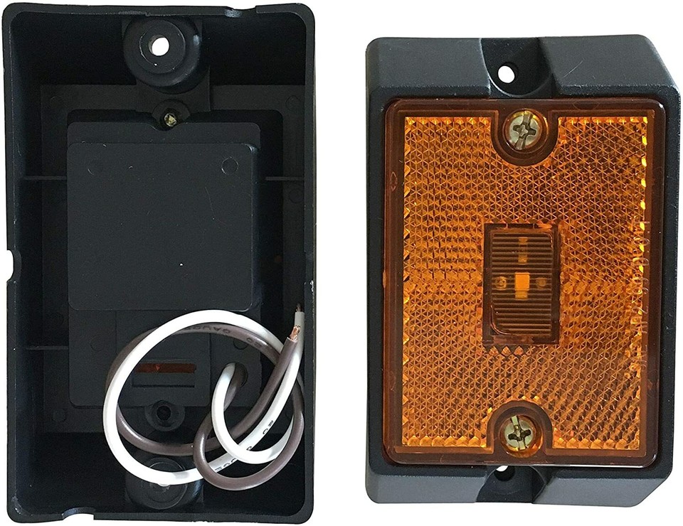 Left+Right LED Waterproof Red Trailer Rectangle Stop Turn low profile ...