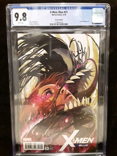CGC 9.8 X-Men Blue # 21 1:50 Hans Variant NM/MT Venom Jean Grey Poison X | eBay