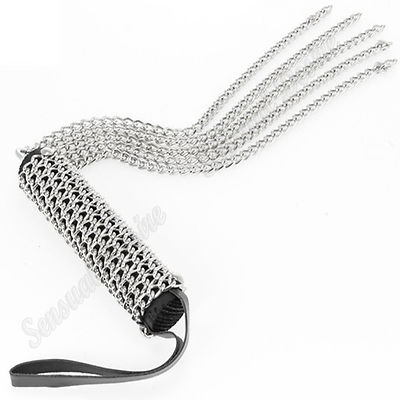 Stainless Steel Chain Flogger Sensual Desire Erotic Bondage Whip Role ...