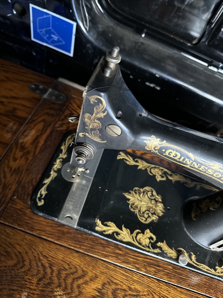 Antique Minnesota Model A Treadle Sewing Machine Early 1900's Cast Iron ...