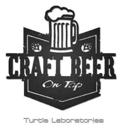 Craft Beer On Tap Sign Metal Wall Art Hanging Home Decor Microbrew Brew ...