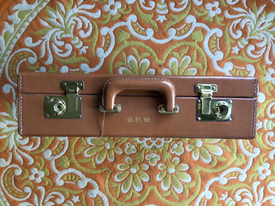 POSTER BROS. INC. CHICAGO, AMERICAN VINTAGE, TAN COWHIDE RIGID BRIEF ...