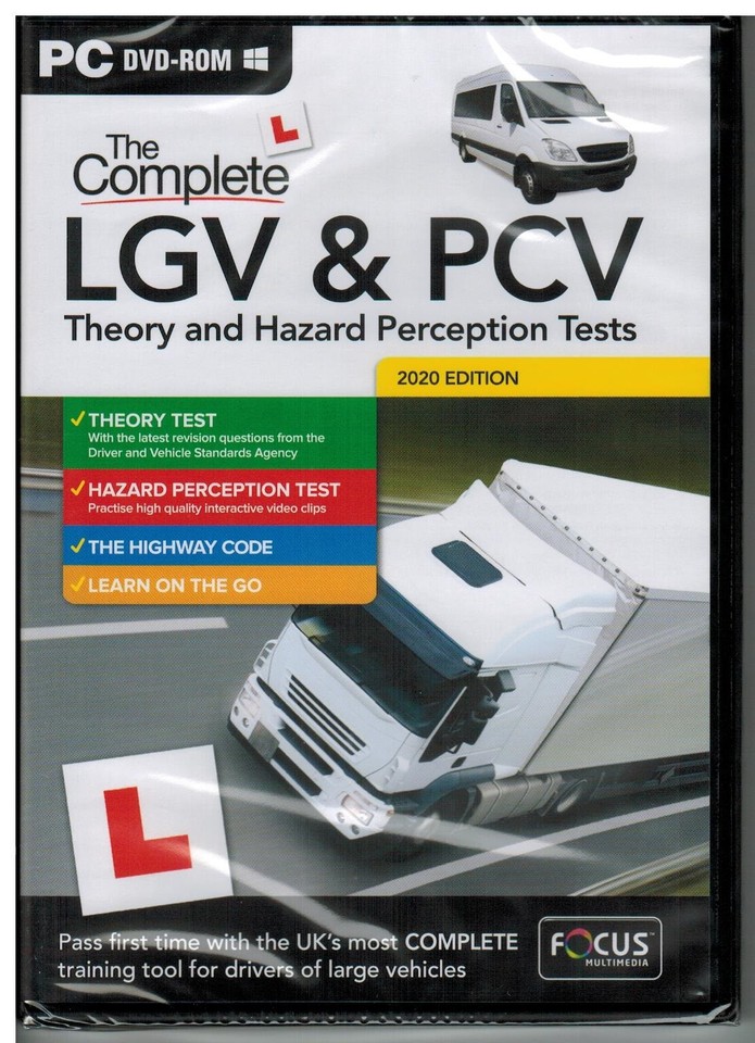 Complete LGV HGV PCV DVSA theory test hazard perception DVD CD&highway ...