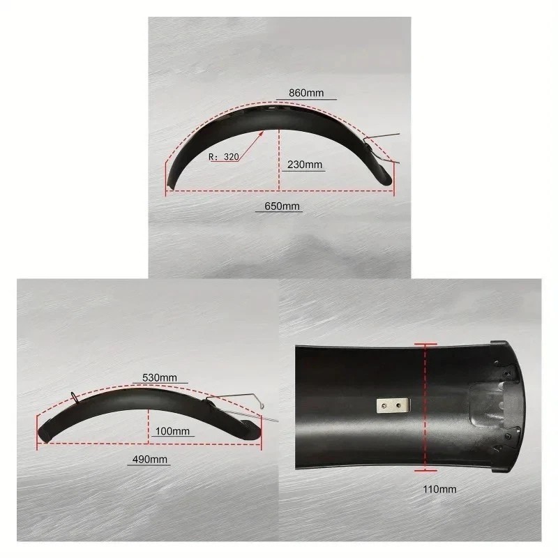 Bike Fenders Fat Tire Mud Guards Fender Set 26/20" X4.0 Mudguards for ...