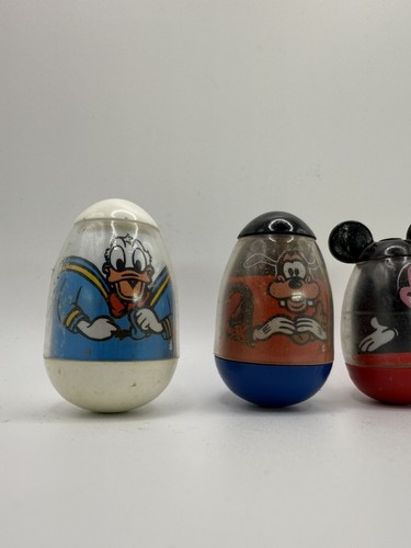 Vintage 1973/74 Disney Hasbro Weeble Wobbles Pluto Mickey Goofy and ...