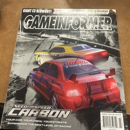 Game Informer Magazine Issue 159 July 2006 Covers Need For Speed Carbon ...