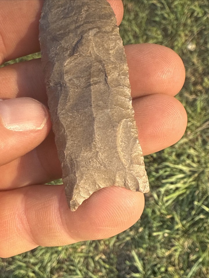 Native American Indian Arrowhead Fluted Clovis Kentucky 3.1/8” Rechip ...