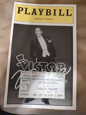 Playbill VICTOR VICTORIA-1996-JulieAndrews, Tony Roberts, Michael Nouri ...