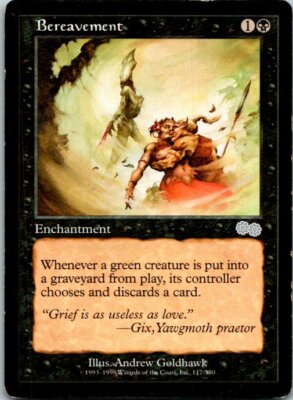 Bereavement Magic The Gathering Urza's Saga Card Light Play X1 | eBay