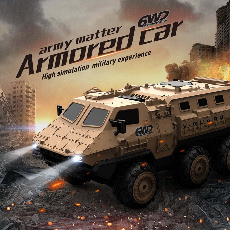 1:16Armored RC Car,6WD 360° Stunt High Speed Army Truck RC Climbing ...