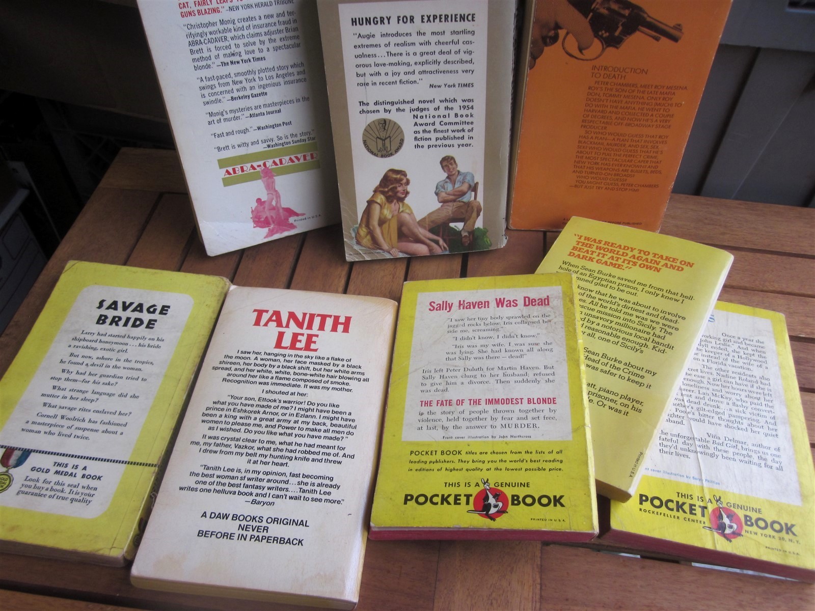 ABRA-CADAVER lot 8 sexy paperbacks Jack Higgins pulp fiction covers ...