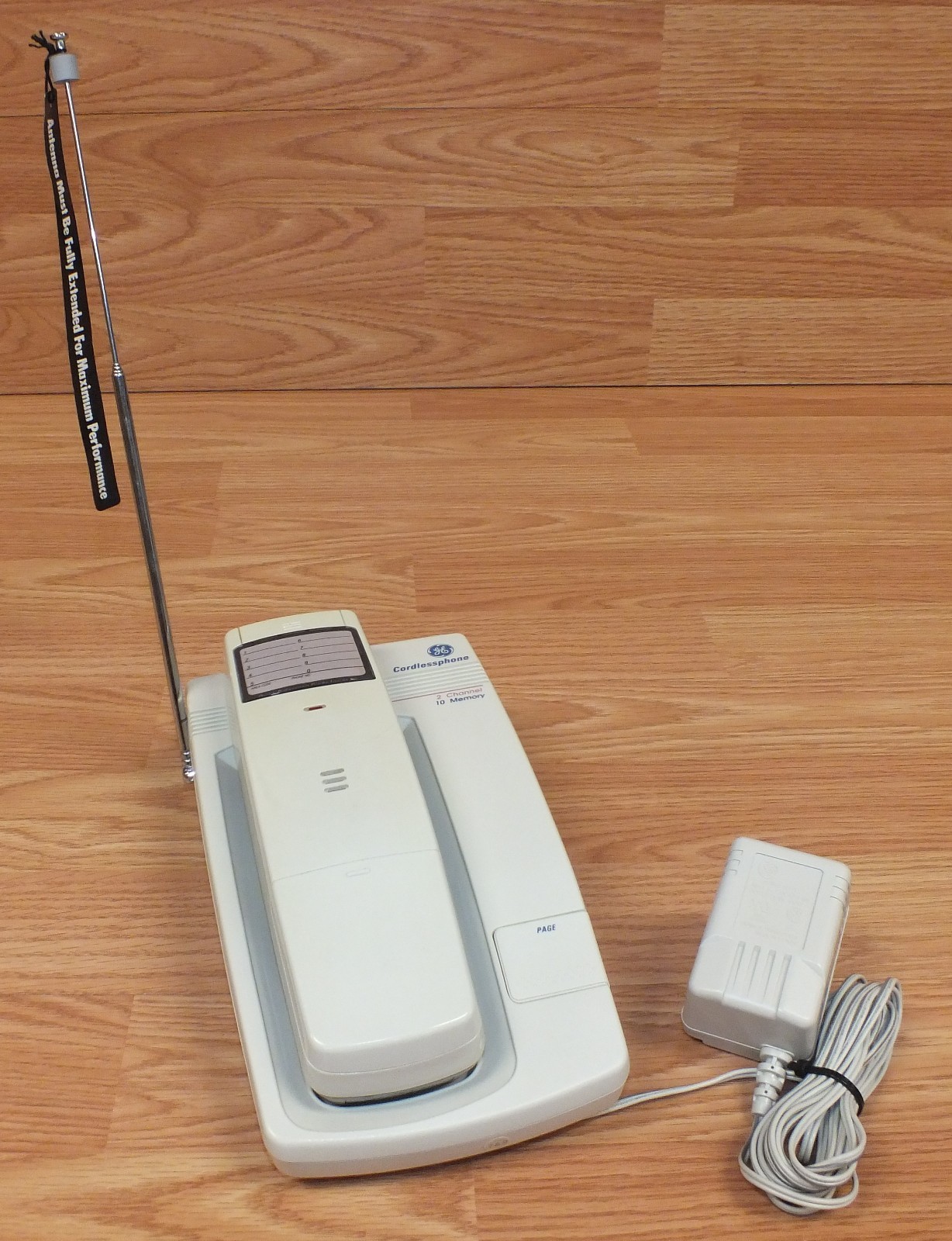 Genuine Vintage GE (2-9515B) 2 Channel 10 Memory Cordless Telephone ...