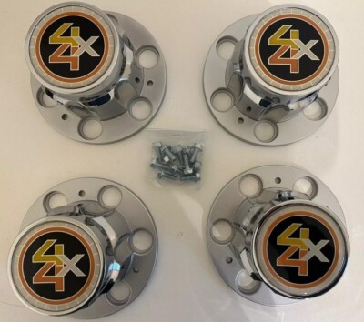 CHEVY GMC 4x4 6 LUG 15x8 15" TRUCK RALLY WHEEL HUB CENTER CAPS BOLT ON ...