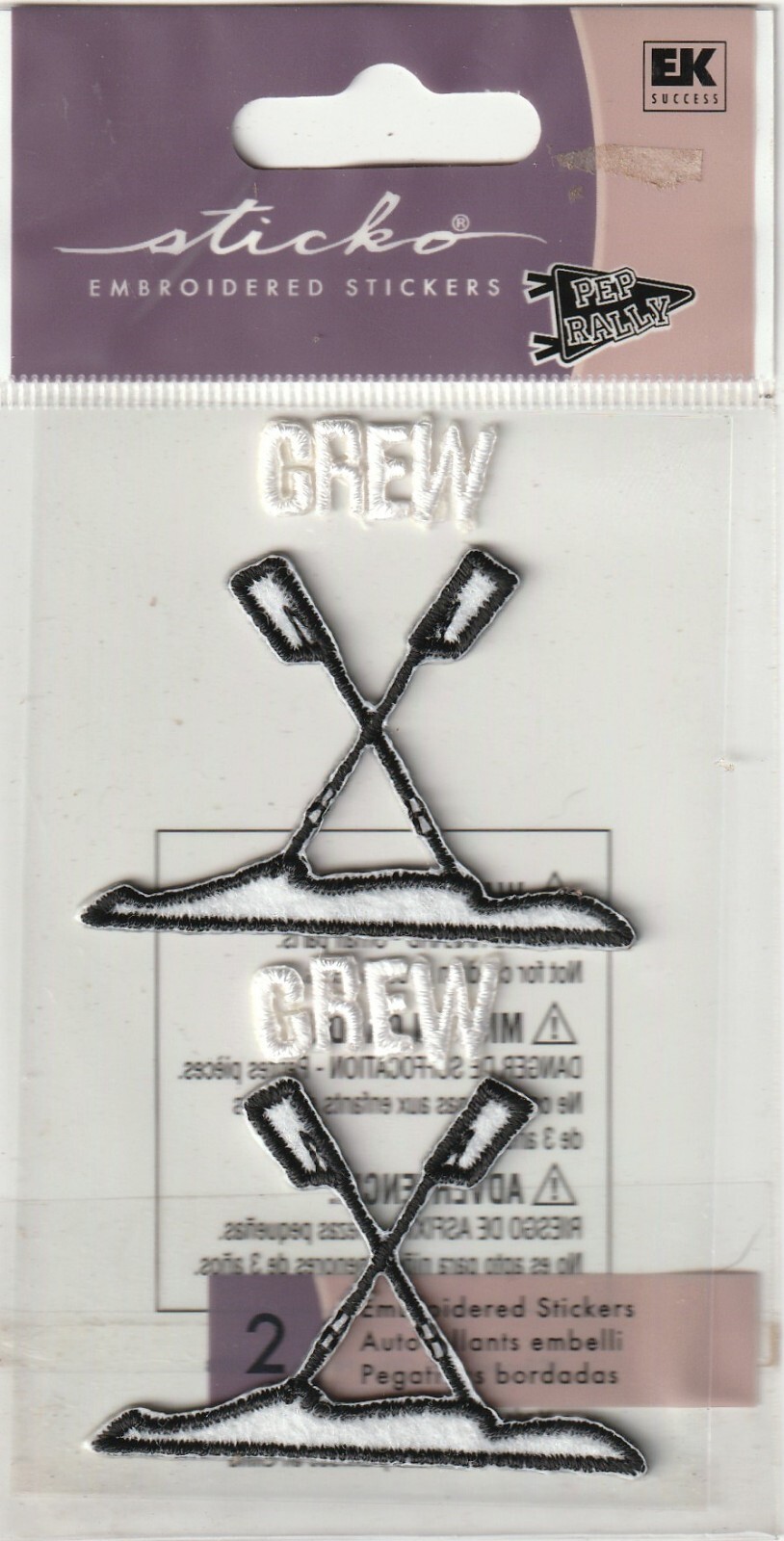 Vintage Pep Rally Embroidered Stickers CREW Rowing Theme 67554 Fast ...