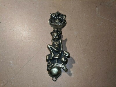 Vintage Brass Widdecombe Pixie Small English Door Knocker - Dartmoor ...