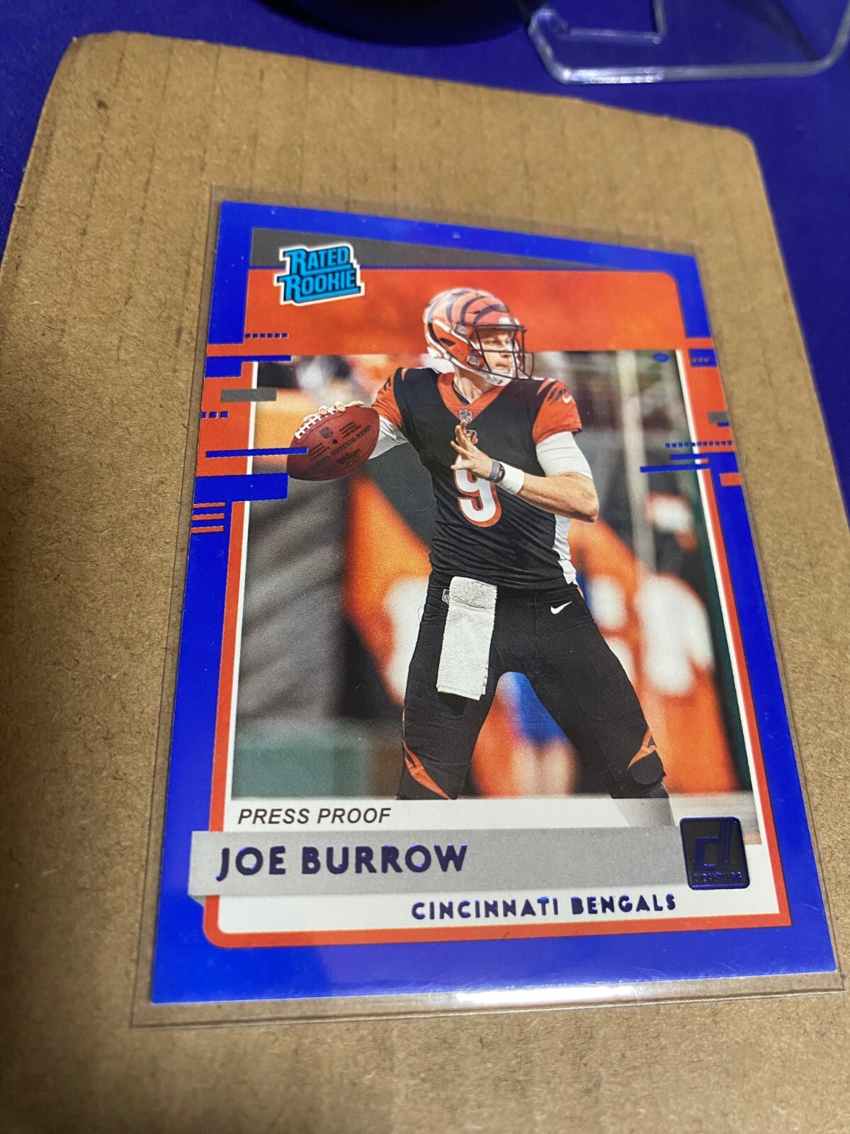 2020 Panini Donruss - Rated Rookie Press Proof Blue #301 Joe Burrow (RC ...