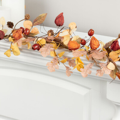 Artificial 5 Foot Long Fall Chinese Lantern Garland | eBay