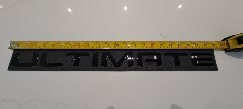 GMC SIERRA ULTIMATE DENALI EMBLEM BLACK | eBay