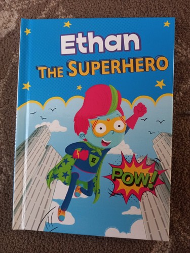 ETHAN THE SUPERHERO BOOK KIDS PERSONALISED NAME BOOK | eBay