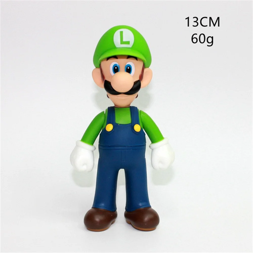 Super Mario Bros Action Figures Toy Mario, Luigi, Yoshi, Peach, Toad ...