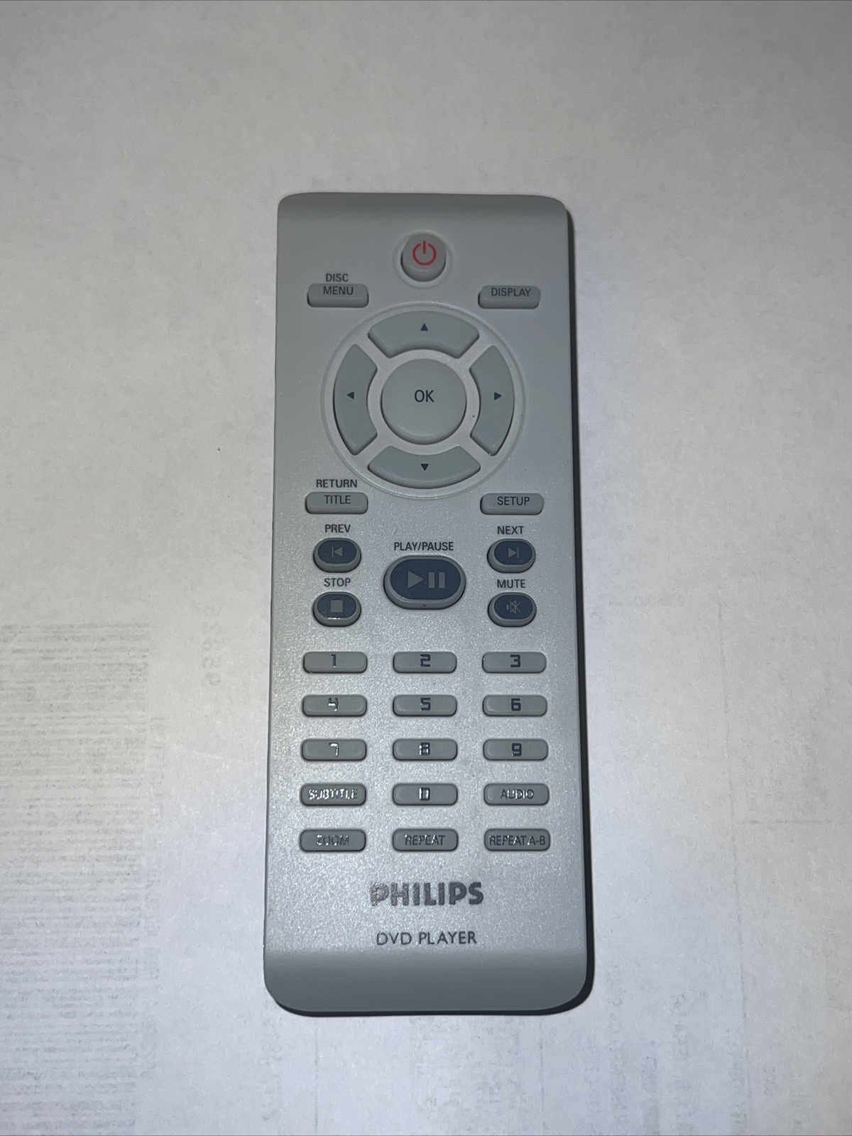 Philips RC-2010 DVD Player Remote Control DVP3040 DVP3140 DVP5140 ...