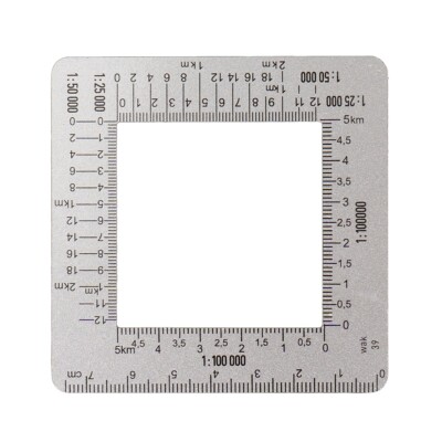 WW2 Reproduction German Army Square Planzeiger Mapcase Ruler- Map Case ...