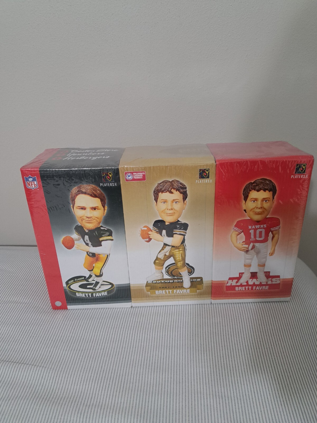 Brett Favre Bobblehead Set High School College Pro Packers | eBay