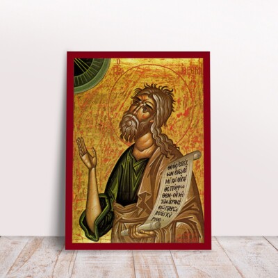 Saint Prophet Jeremiah Greek Byzantine Orthodox Christian handmade icon ...
