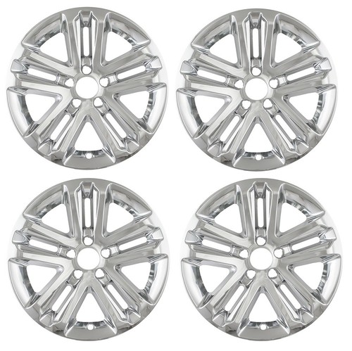 18" CHROME SET of 4 Wheel Skins Hubcaps Covers 2011-2017 Ford EXPLORER ...