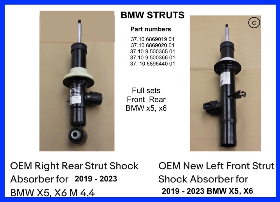 BMW X5, X6 G05 Front Left VDC Spring Strut 37106869019 6869019 BRAND ...