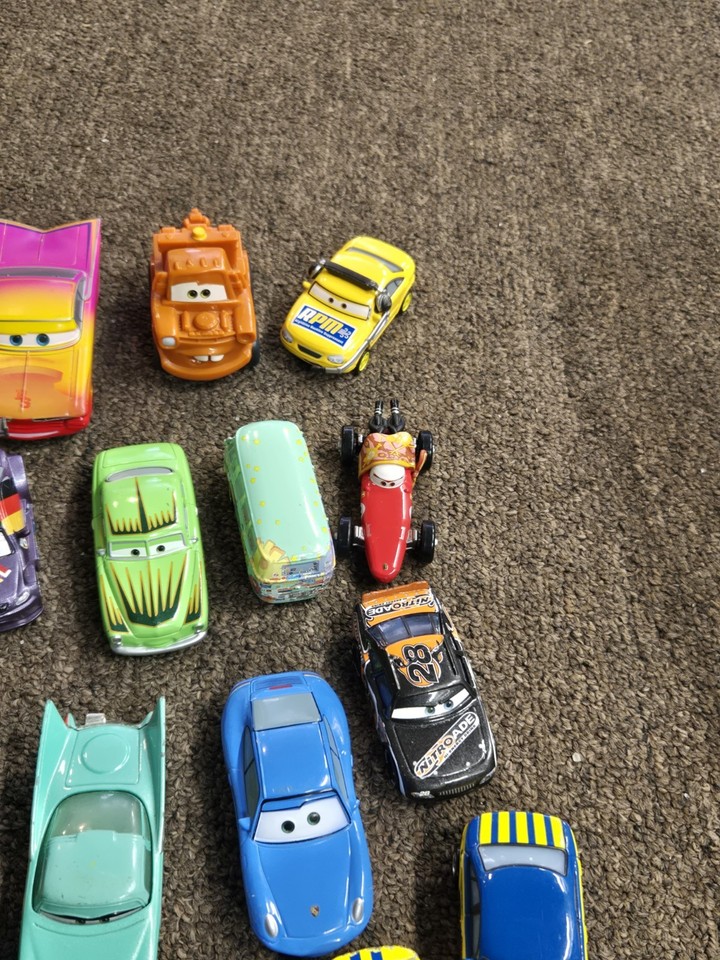 Disney Pixar Cars Lot of 30 Mater McQueen Snot Rod Cora Copper Edwin ...