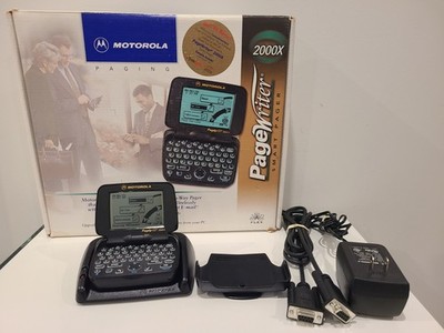 Motorola PageWriter 2000X 2-Way Pager w/ Box & Dock - Rebuilt Battery ...