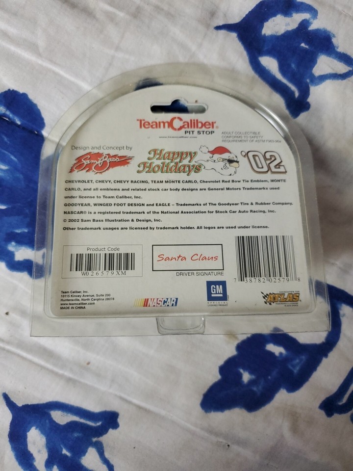 Team Caliber 2002 #38 NASCAR Happy Holidays Sam Bass Collectible ...