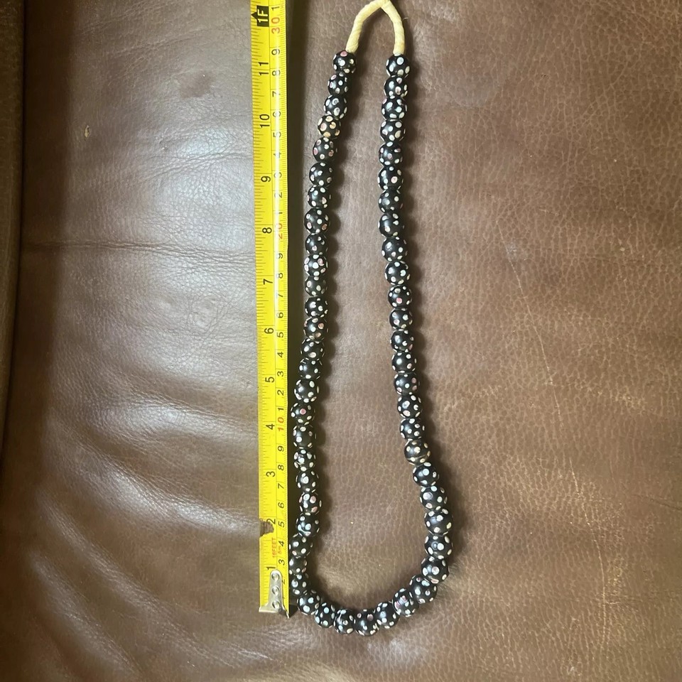 Rare Fancy Skunk Venetian African Trade Beads 12mm With 55 Beads | eBay