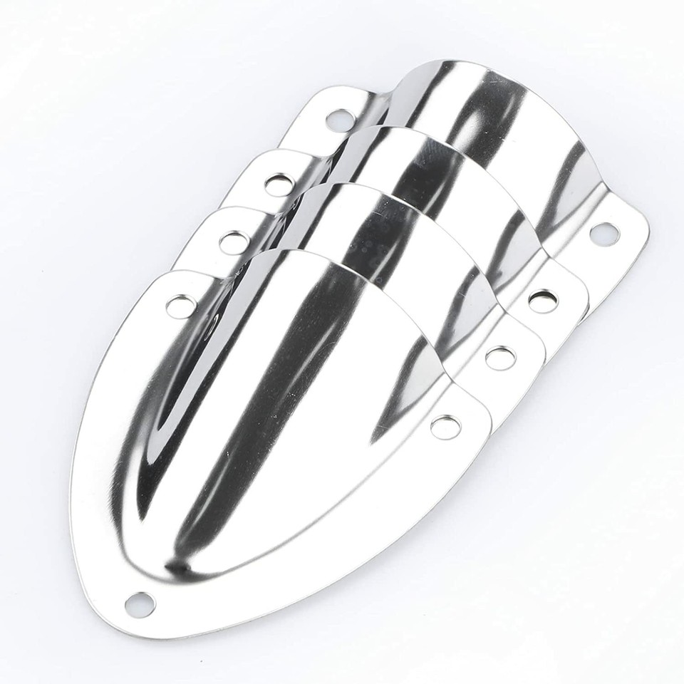8X Marine Stainless Steel Clam Shell Vent Wire Cable Vent Cover Clam ...