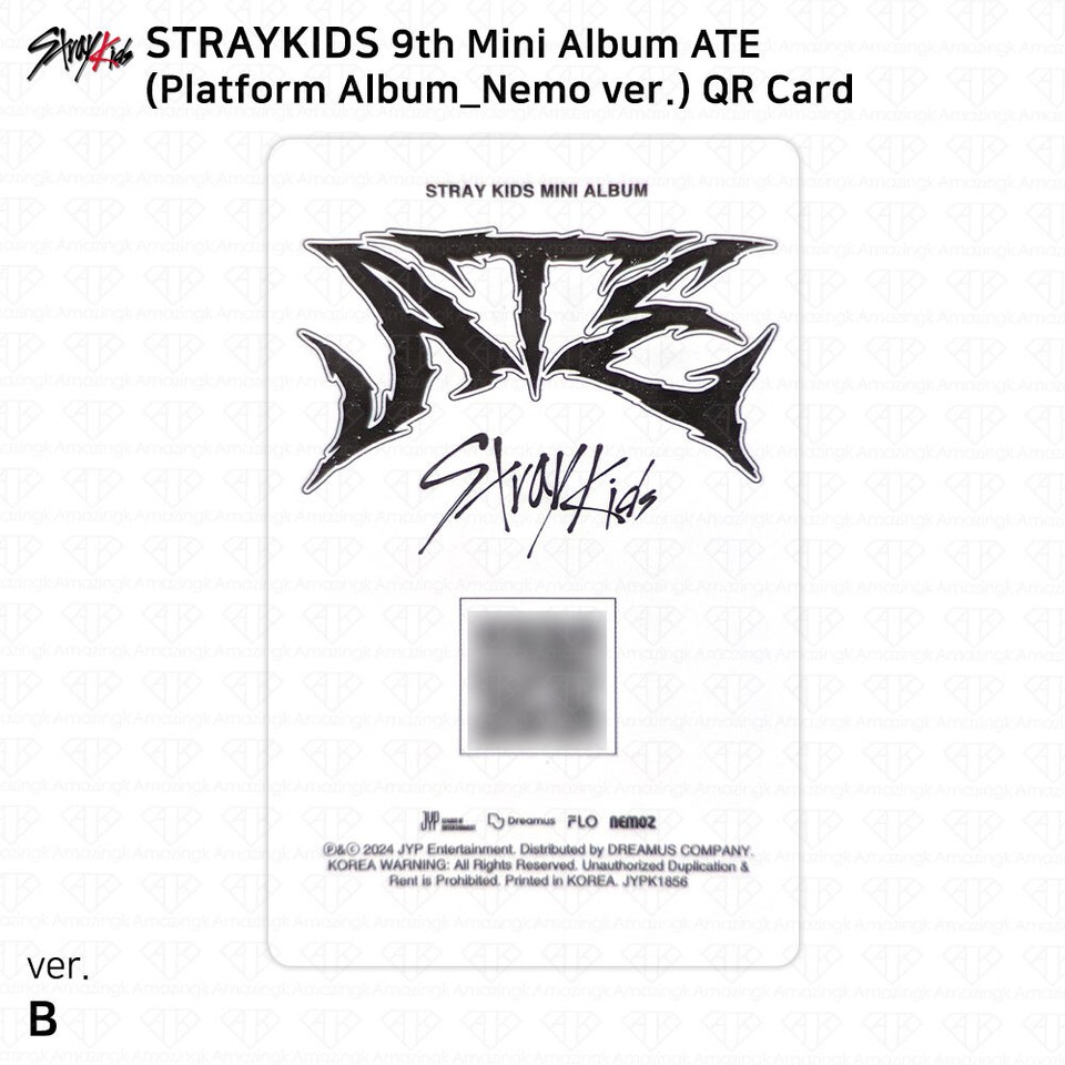 Stray Kids 9th Mini Album ATE Platform Nemo ver Official Photocard Chk ...