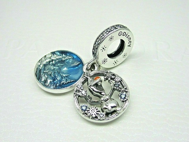 Authentic Pandora #799638C01 Disney Frozen Snow Olaf Double Dangle ...