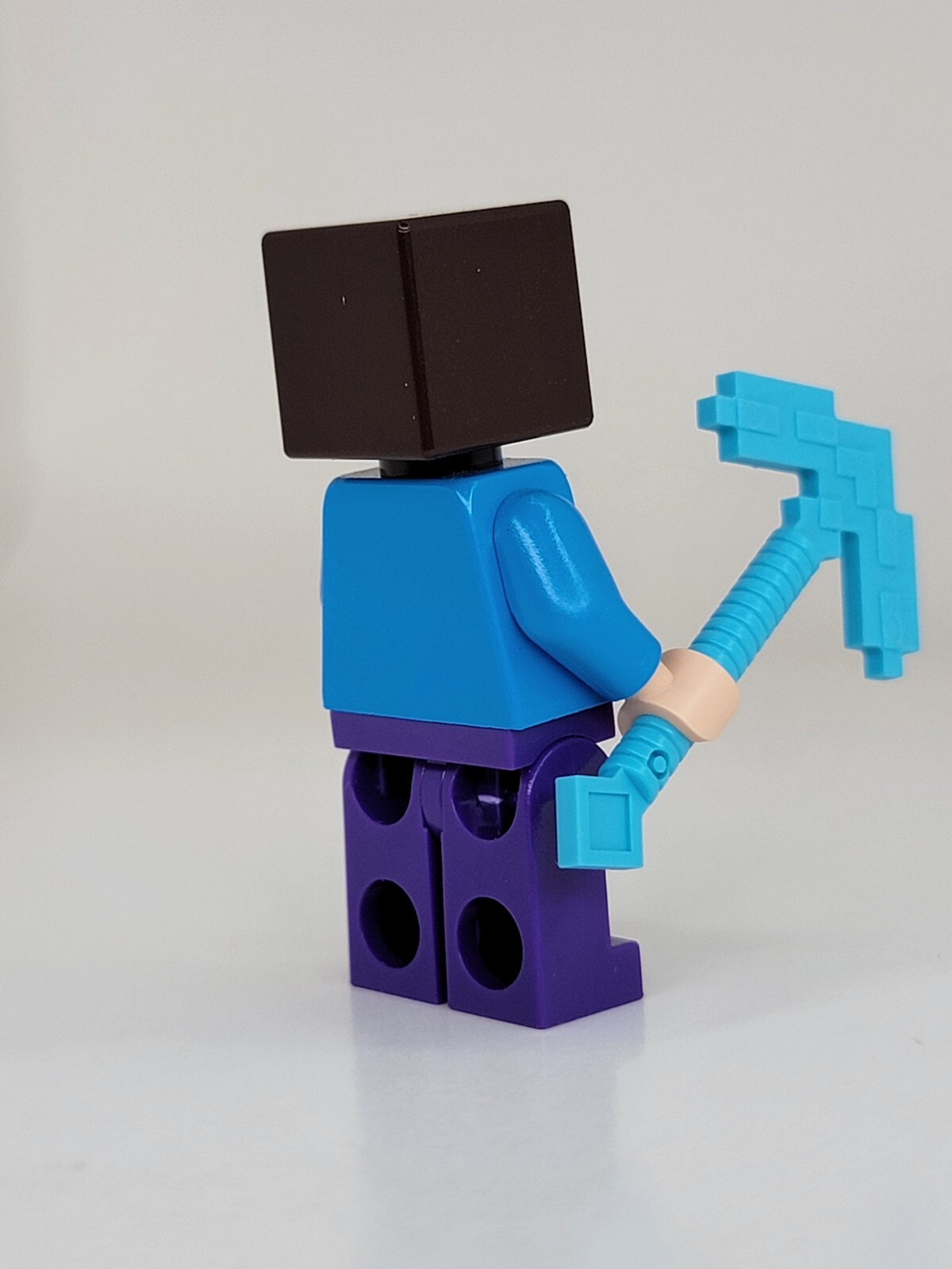 LEGO Minifigure Steve With Diamond Pickaxe min009 Minecraft c11 | eBay