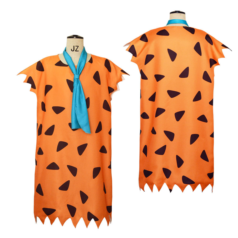 Cosplay The Flintstones Fred Costume Halloween Carnival Suits Full Set ...