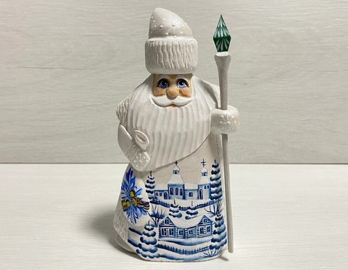 Handmade Santa Claus, Wooden Ded Moroz ,Carved Figurine Grandfather ...