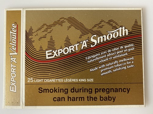 Vtg empty cigarette cardboard Export'A' Smooth | eBay